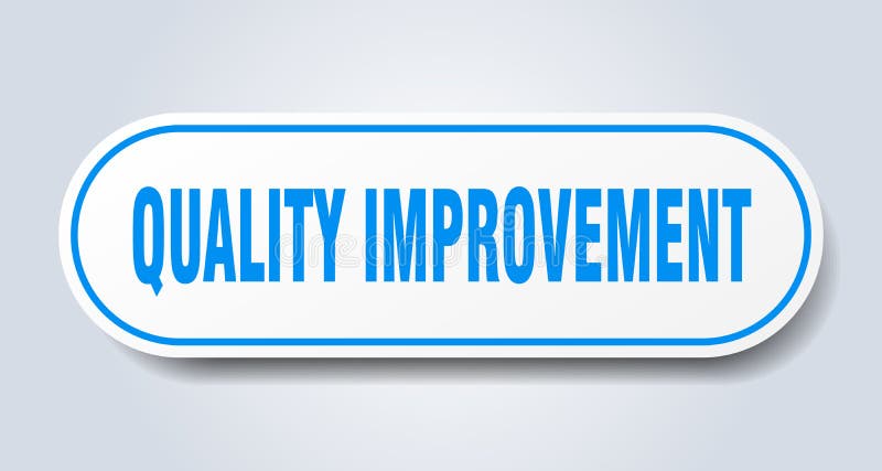 Quality Improvement Landing Page Template. Tiny Businessman Character ...