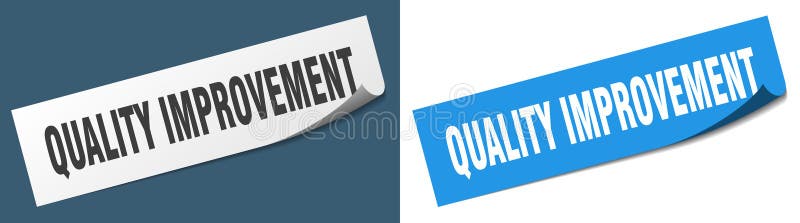 Quality Improvement Landing Page Template. Tiny Businessman Character ...