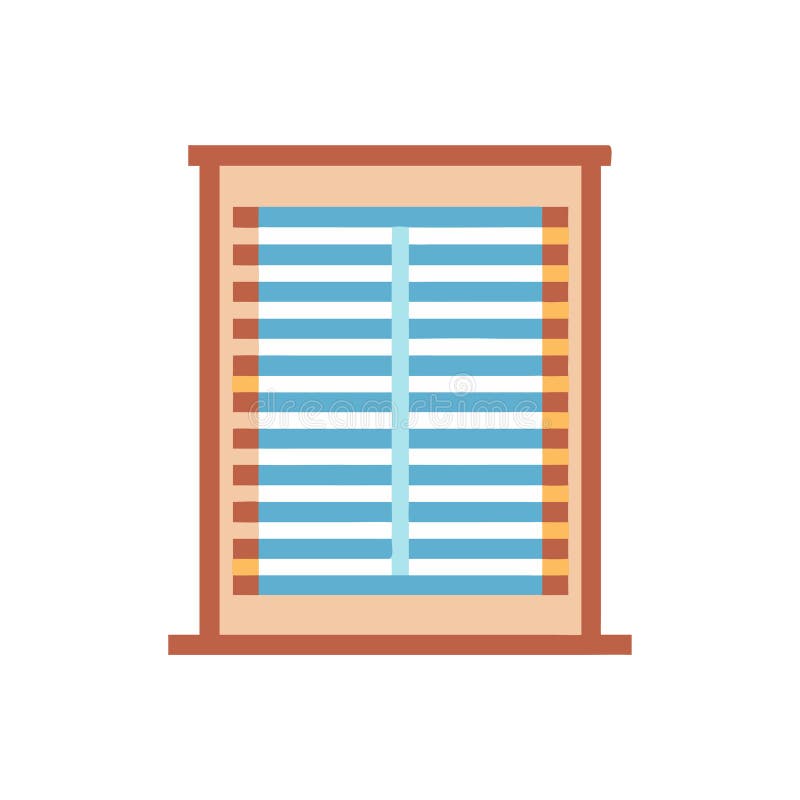 Quality Jalousie Window for Efficient Airflow Stock Illustration ...