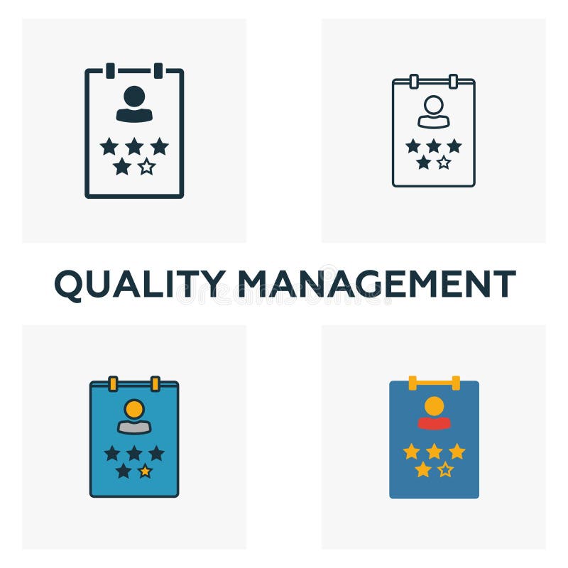 Quality Management Icon Set. Four Elements in Diferent Styles from ... Quality Management Icon Set. Four Elements in Diferent Styles from ...