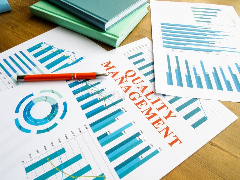 Quality Management Report with Data and Pen. Stock Photo - Image of ...