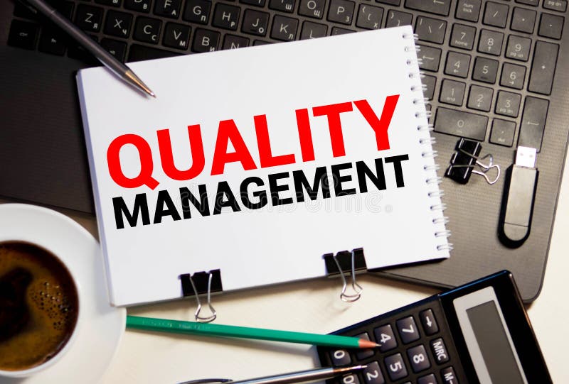 Quality Management, Text Message on White Paper Stock Image - Image of ...