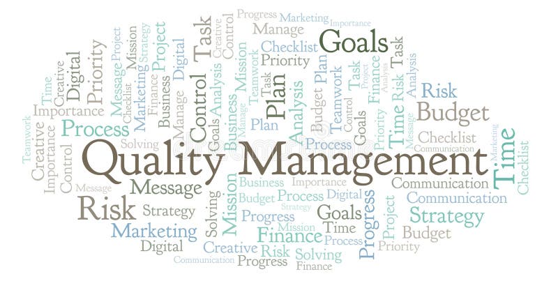 Quality Management System Word Cloud, Made with Text only Stock ...