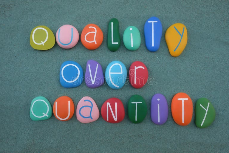 Quality Over Quantity Stock Illustrations – 129 Quality Over Quantity ...