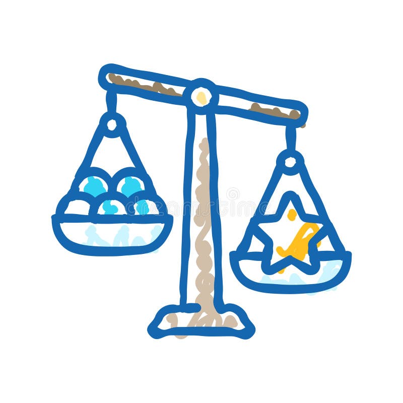 Quality Over Quantity Minimalism Icon Doodle Illustration Stock Vector ...