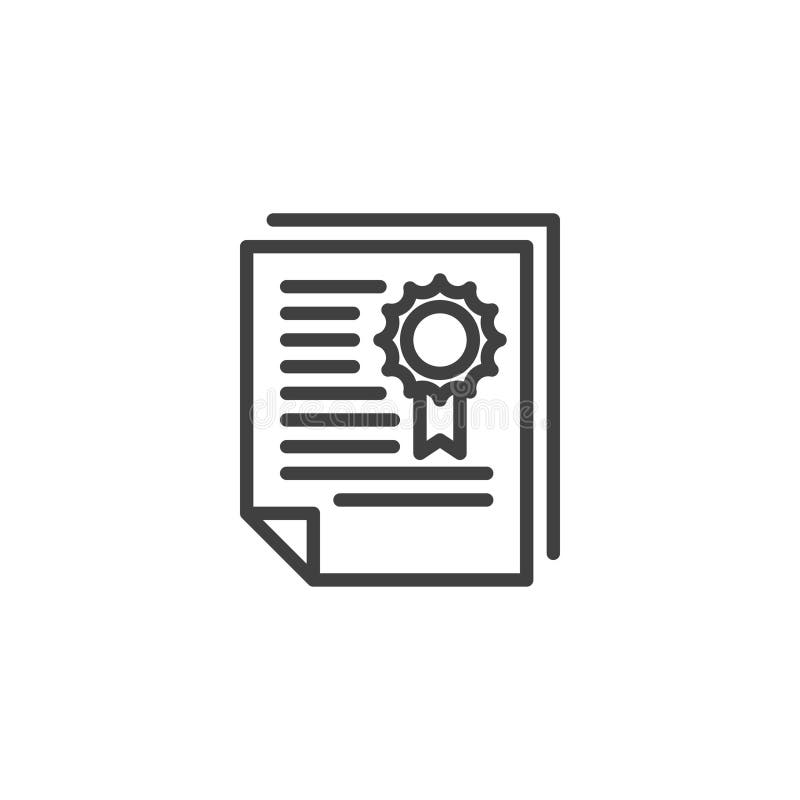 Certification Outline Stock Illustrations – 5,348 Certification Outline ...