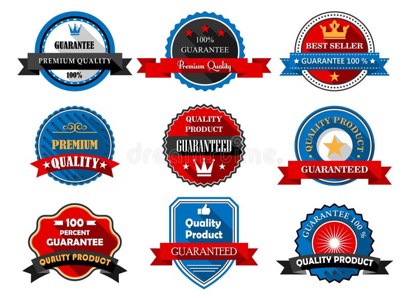 Luxury 100 Premium Quality Product Stock Vector - Illustration of ...