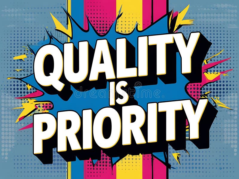 Quality Priority Comic Book Style Design Stock Photos - Free & Royalty ...
