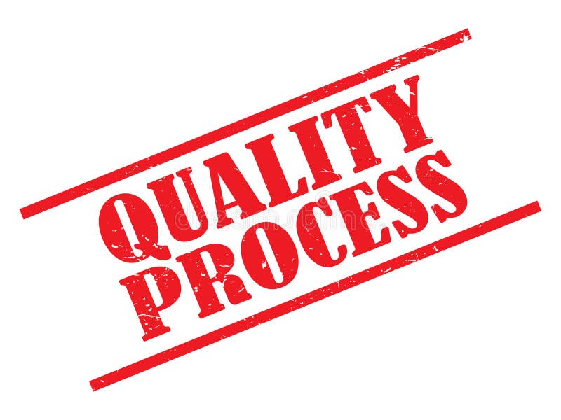 Quality process stamp stock illustration. Illustration of label - 134683446