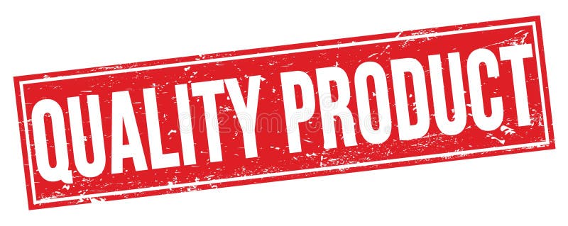 QUALITY PRODUCT Text on Red Grungy Rectangle Stamp Stock Illustration ...