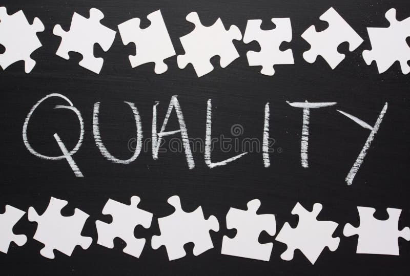 The Quality Puzzle stock image. Image of process, jigsaw - 41843653