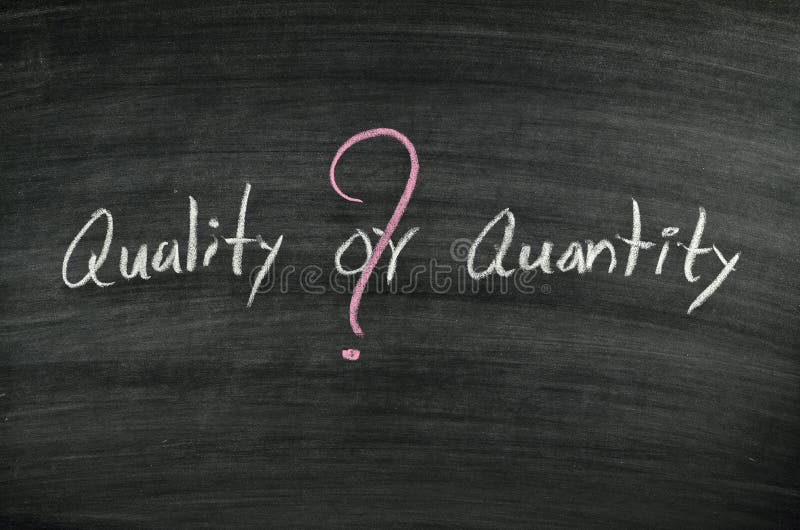 Quality over quantity stock image. Image of precise, efficiency - 35520711