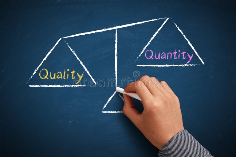 Quality and Quantity Balance Stock Image - Image of customer, decision ...