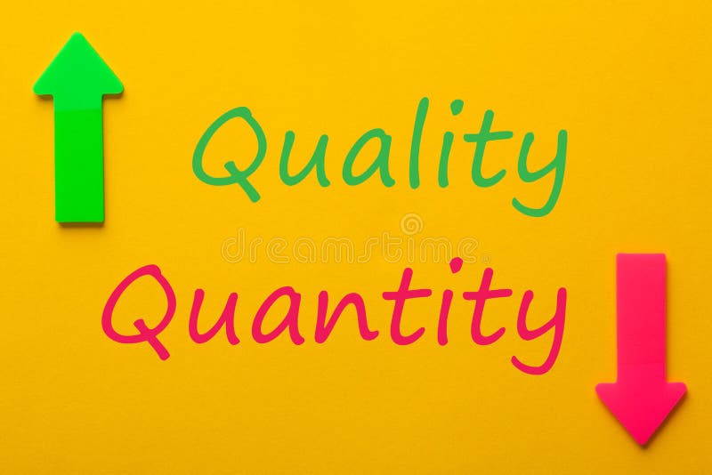 Quality and Quantity Balance Stock Image - Image of customer, decision ...