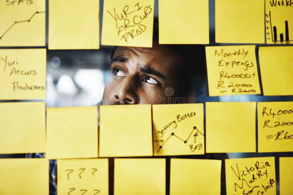 Is it about Quality or Quantity. a Young Man Having a Brainstorming ...