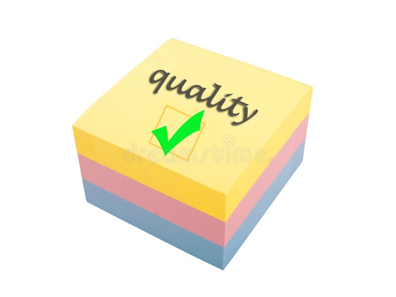 Quality reminder stock illustration. Illustration of blank - 50914371
