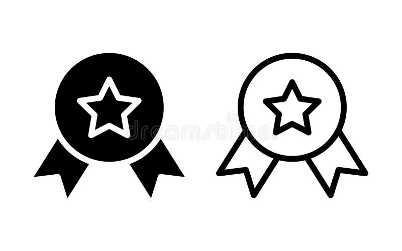 Quality or Reward Icon Vector Illustration Stock Vector - Illustration ...