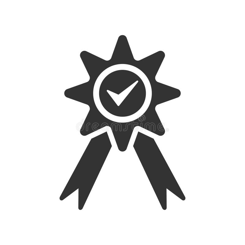 Quality ribbon icon stock vector. Illustration of reward - 175004958