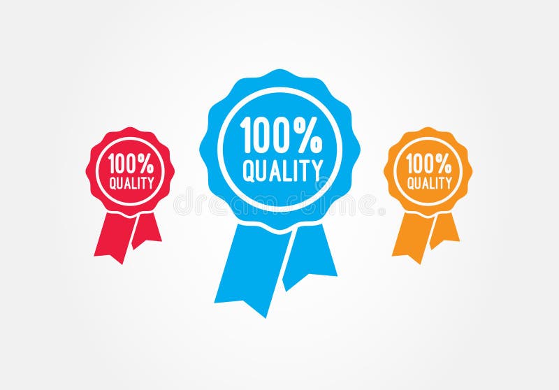 Quality ribbons stock vector. Illustration of menu, certification ...