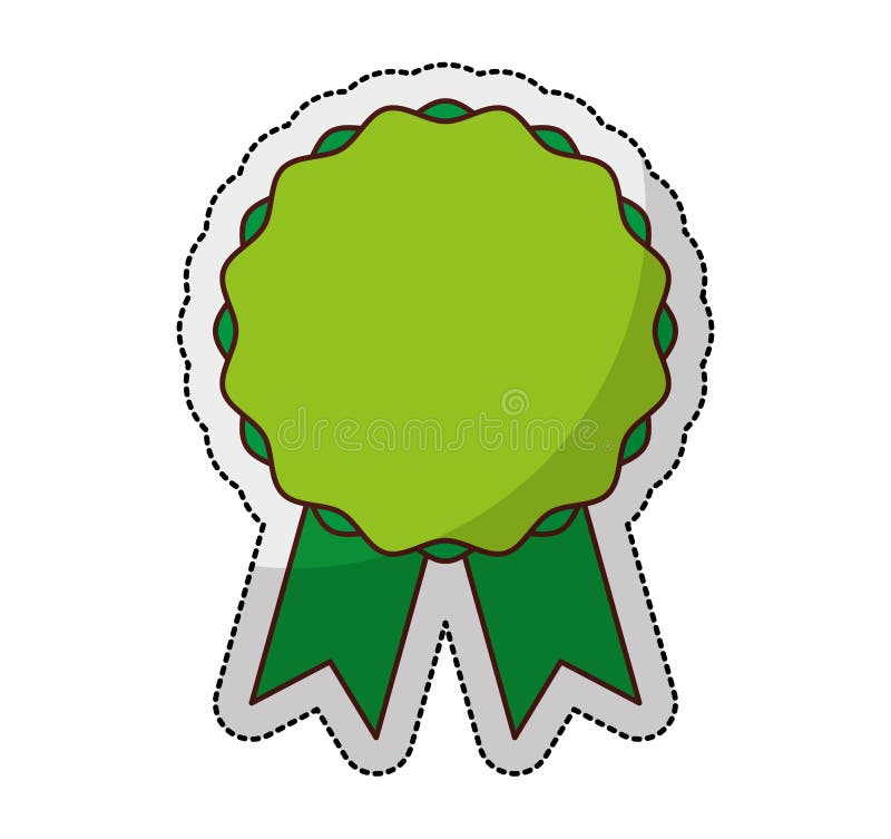 Quality Seal Green Isolated Icon Stock Illustration - Illustration of ...