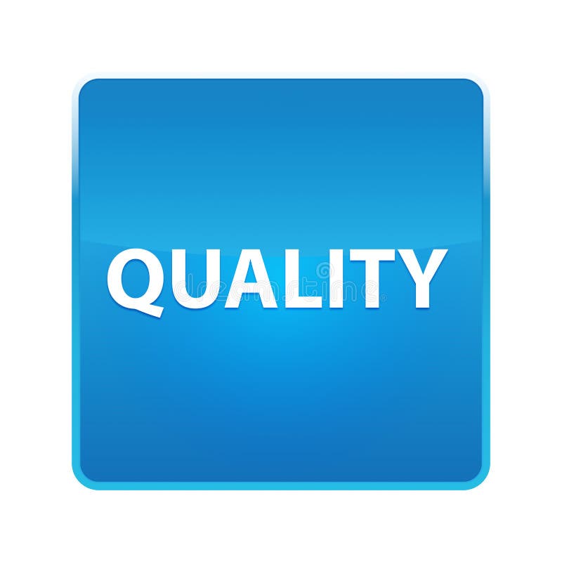 Quality Shiny Blue Square Button Stock Illustration - Illustration of ...