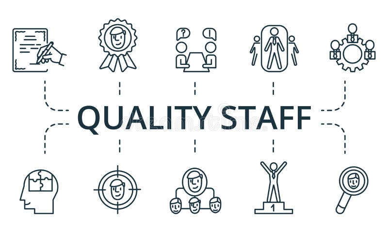 Quality Staff Icon Set. Collection Contain Pack of Pixel Perfect ...