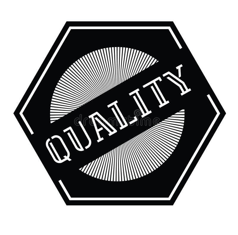 Quality stamp on white stock vector. Illustration of stamp - 124218213
