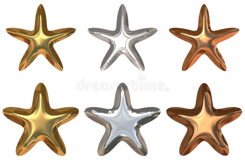 Quality Stars stock illustration. Illustration of bronze - 16493959