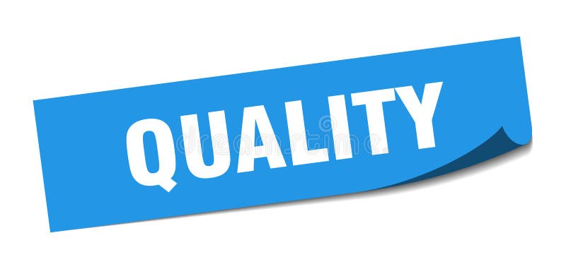 Quality sticker. stock vector. Illustration of vector - 153620265