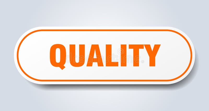 Quality sticker. stock vector. Illustration of vector - 158773487
