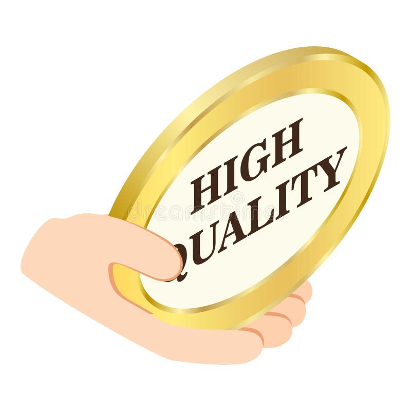 Quality Symbol Icon Isometric Vector. High Quality Sign in Open Human ...