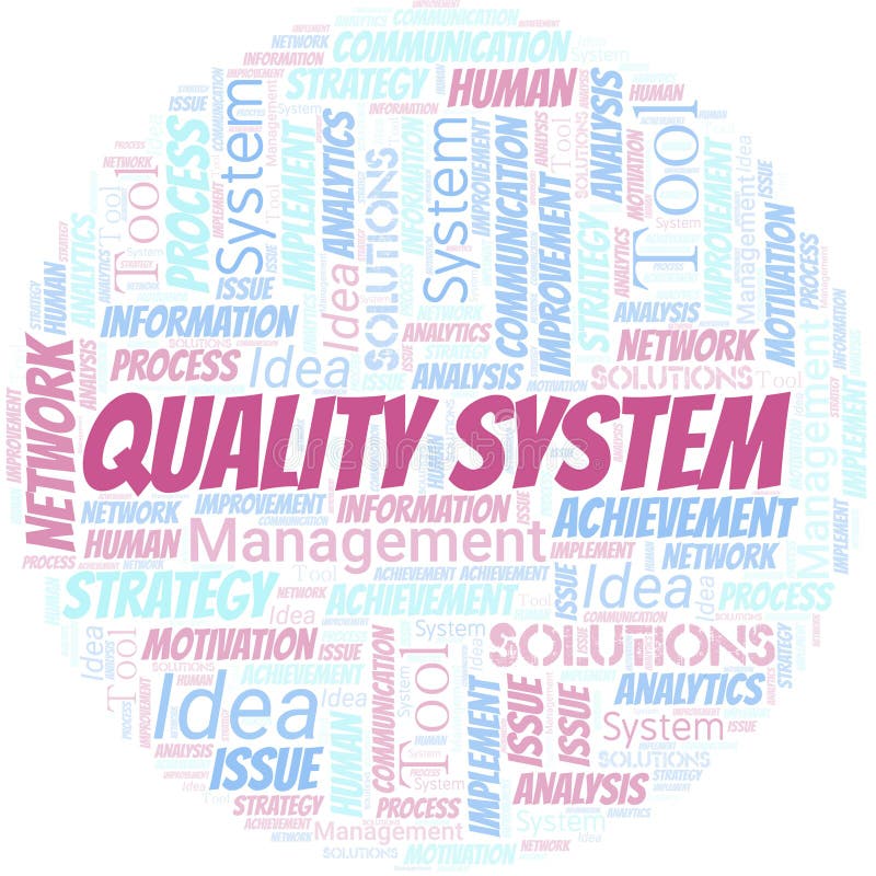 Quality System stock illustration. Illustration of defined - 94361995