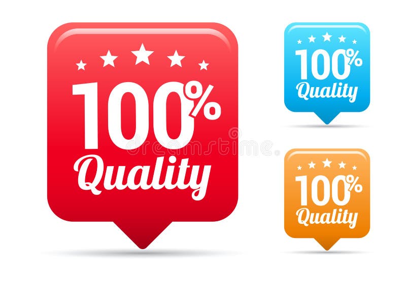 100 Quality Tags stock vector. Illustration of service - 199091553
