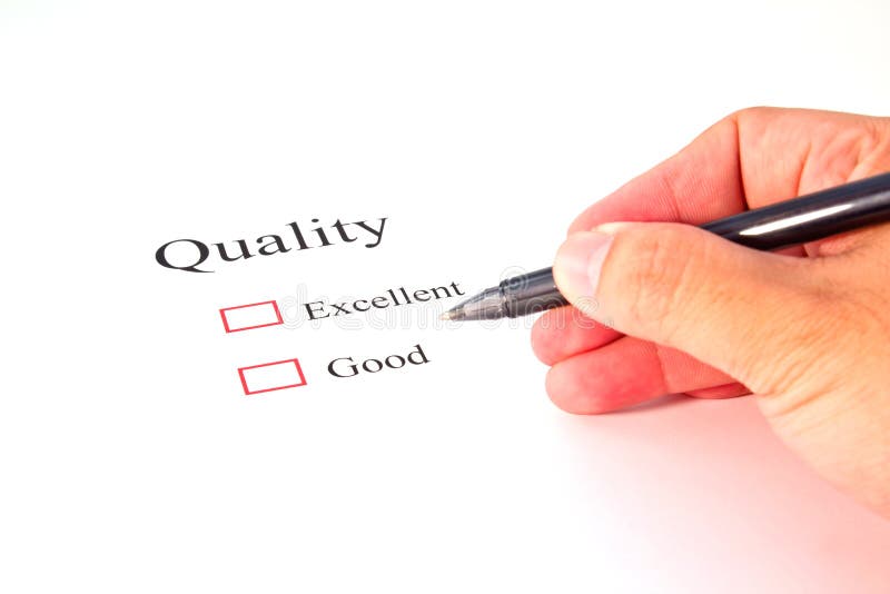 Quality test closeup stock photo. Image of multiple, option - 25420362
