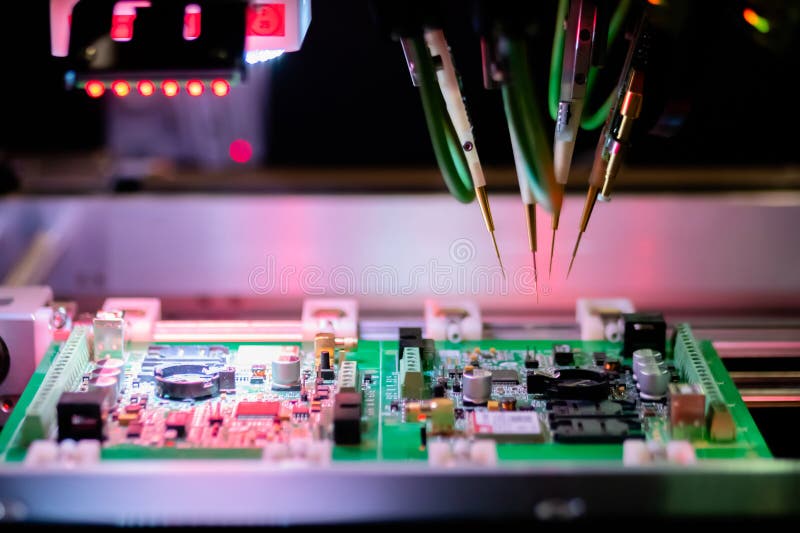 Quality Testing Of Printed Circuit Boards Flying Probe Test At