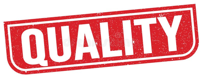 100 QUALITY Written Word on Red Stamp Sign Stock Illustration ...