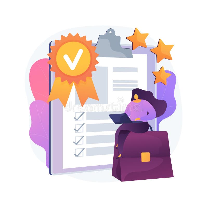 Quality Work Abstract Concept Vector Illustration. Stock Vector ...