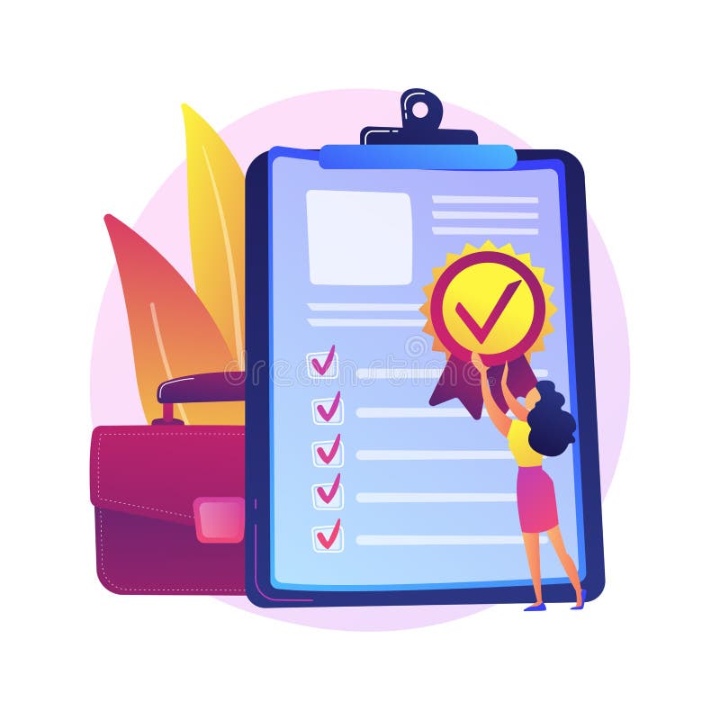 Quality Work Abstract Concept Vector Illustration. Stock Vector ...