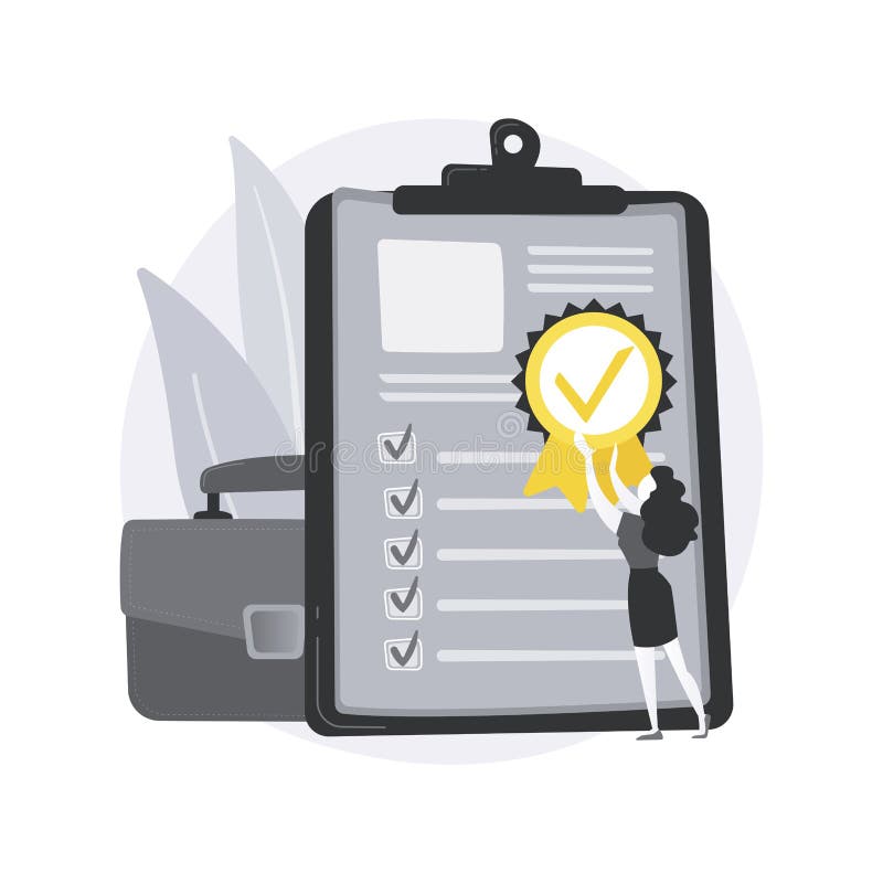 Quality Work Abstract Concept Vector Illustration. Stock Vector ...