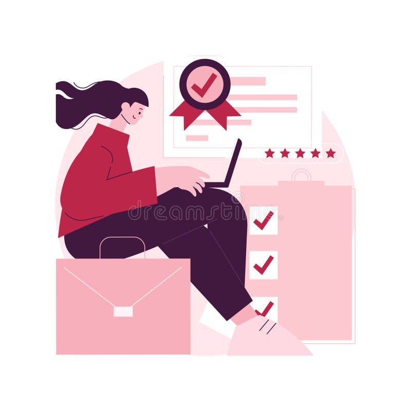 Quality Work Abstract Concept Vector Illustration. Stock Vector ...