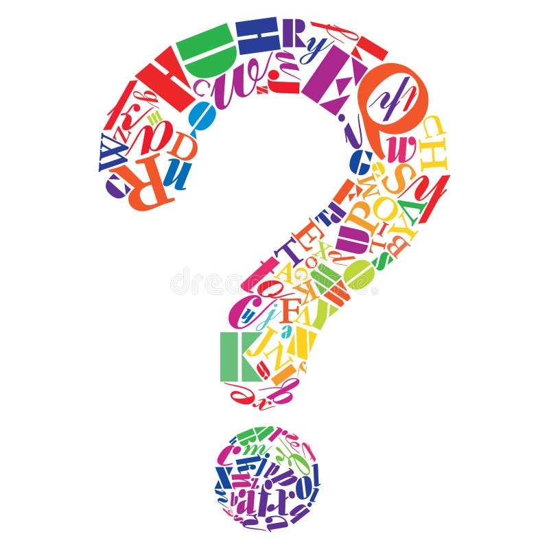 Qualsiasi domande illustrazione di stock. Illustrazione di confusione ...