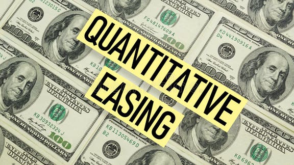 Quantitative Easing QE As Business and Financial Concept Stock Photo ...