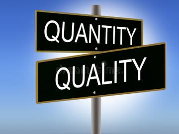 Quantity Vs Quality Road Signs Stock Illustrations – 1 Quantity Vs ...