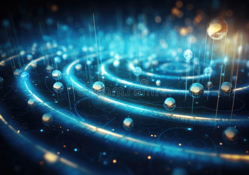 Quantum Abstract Technology Background Hardware Quantum Form Future ...