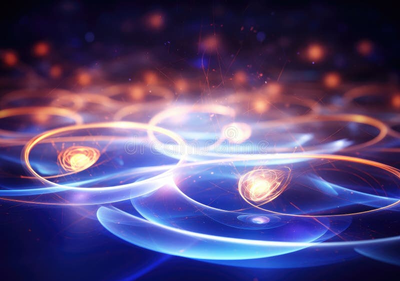 Quantum Abstract Technology Background. Hardware Quantum Form. Future ...