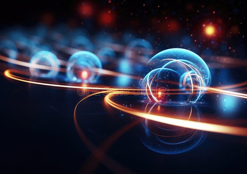 Quantum Abstract Technology Background Hardware Quantum Form Future ...