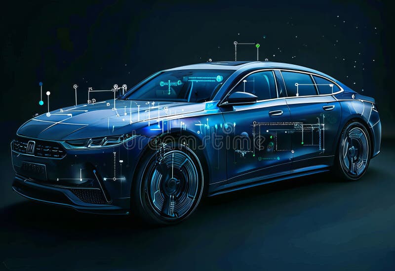Quantum Car a Car that Uses Quantum Computing To Optimize Its Pe Stock ...