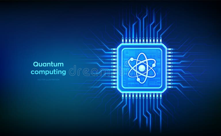 Quantum Chip. Quantum Computing Technology Concept. Quantum Processor ...
