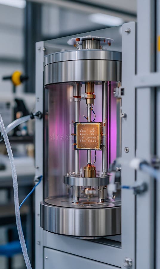 Quantum Chip Installation in Cryogenic System Stock Photo - Image of ...