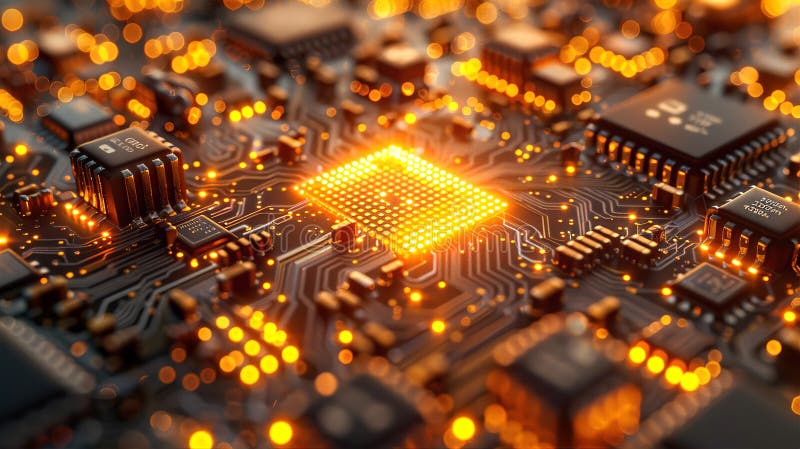 Quantum Chip, Part of Quantum Computer. How Quantum Technology May Look ...